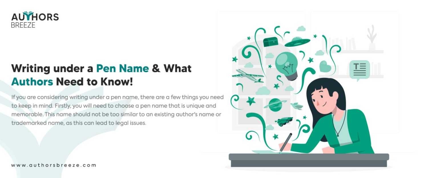 Writing under a Pen Name and What Authors Need to Know!